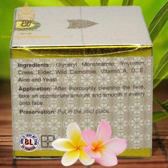 EV Princess Extra Whitening Night Cream sản phẩm dưỡng trắng da